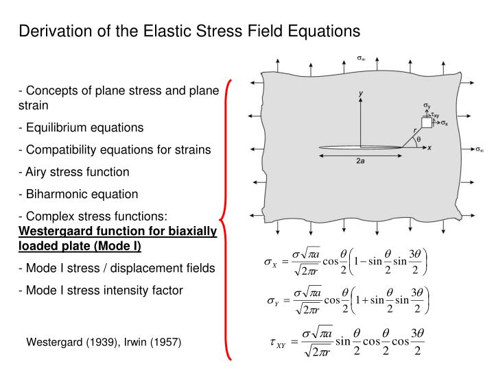 PPT - The Elastic Stress Field Approach The Stress Intensity Factor ...