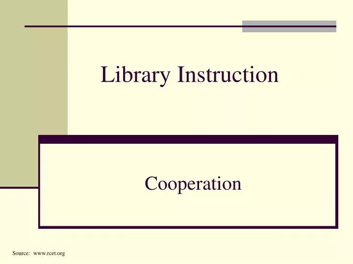 PPT - Library Instruction PowerPoint Presentation, free download - ID ...
