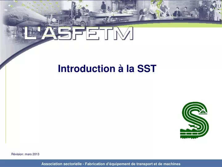 PPT - Introduction à la SST PowerPoint Presentation, free download - ID ...