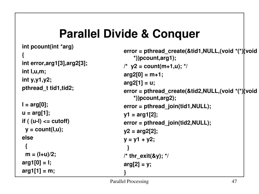 Ppt Parallel Processing Cs 667 Lecture 4 Shared Memory Programming With Pthreads