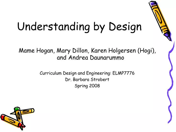 PPT - Understanding by Design PowerPoint Presentation, free download ...