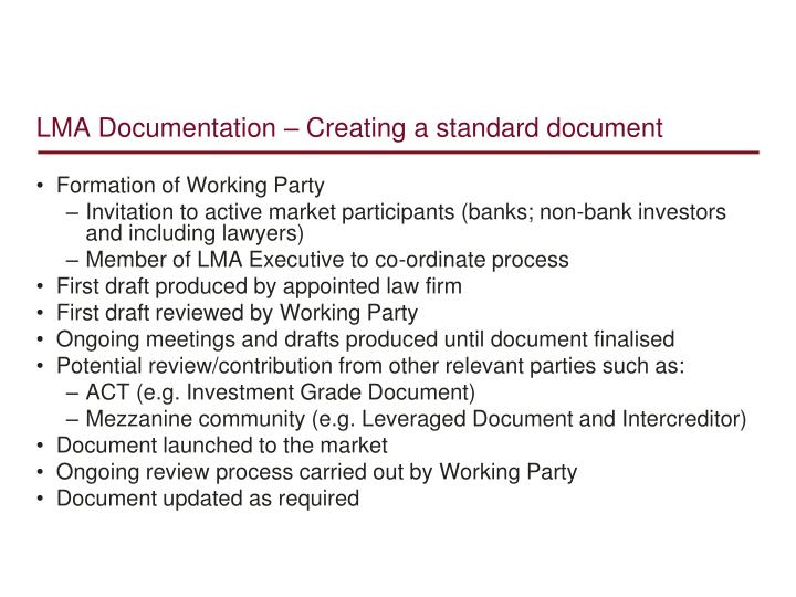 PPT - Introduction to the LMA: Structure, Objectives and Core ...