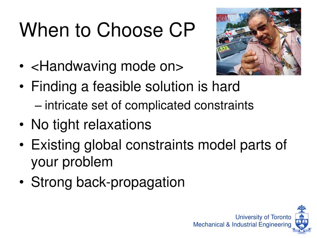 Ppt An Introduction To Constraint Programming Part Ii Solving Scheduling Problems Powerpoint