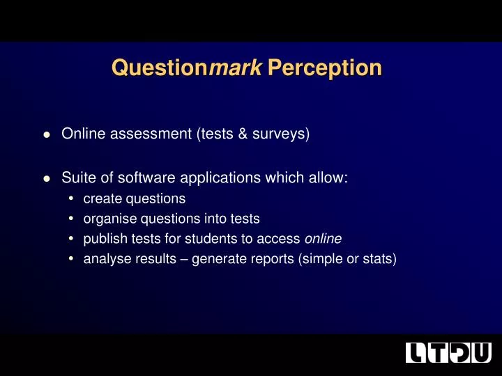 PPT - Question mark Perception PowerPoint Presentation, free download ...