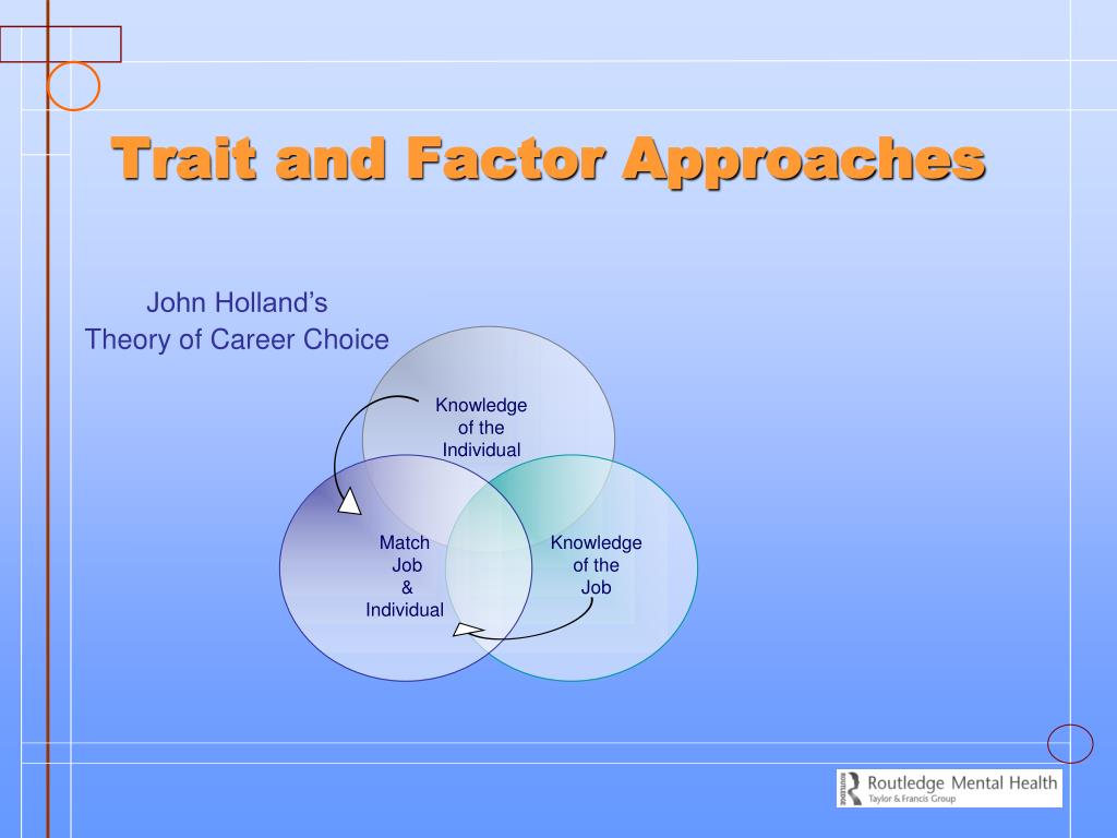 PPT Chapter Two Trait And Factor Developmental Learning And 