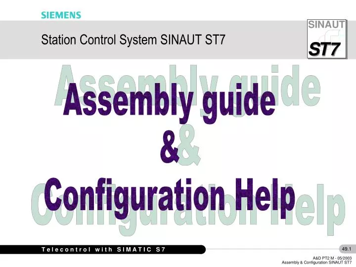 PPT - Station Control System SINAUT ST7 PowerPoint Presentation, free ...