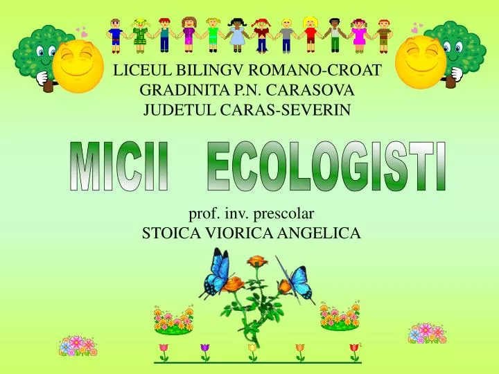 PPT - MICII ECOLOGISTI PowerPoint Presentation, free download - ID:4224838