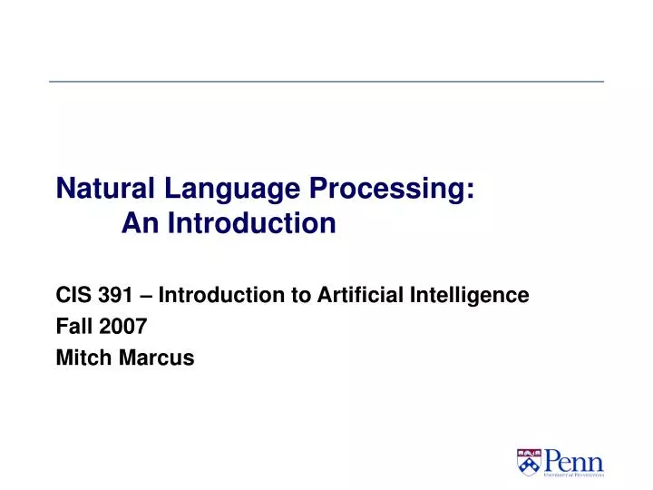 Ppt Natural Language Processing An Introduction Powerpoint Presentation Id4225172