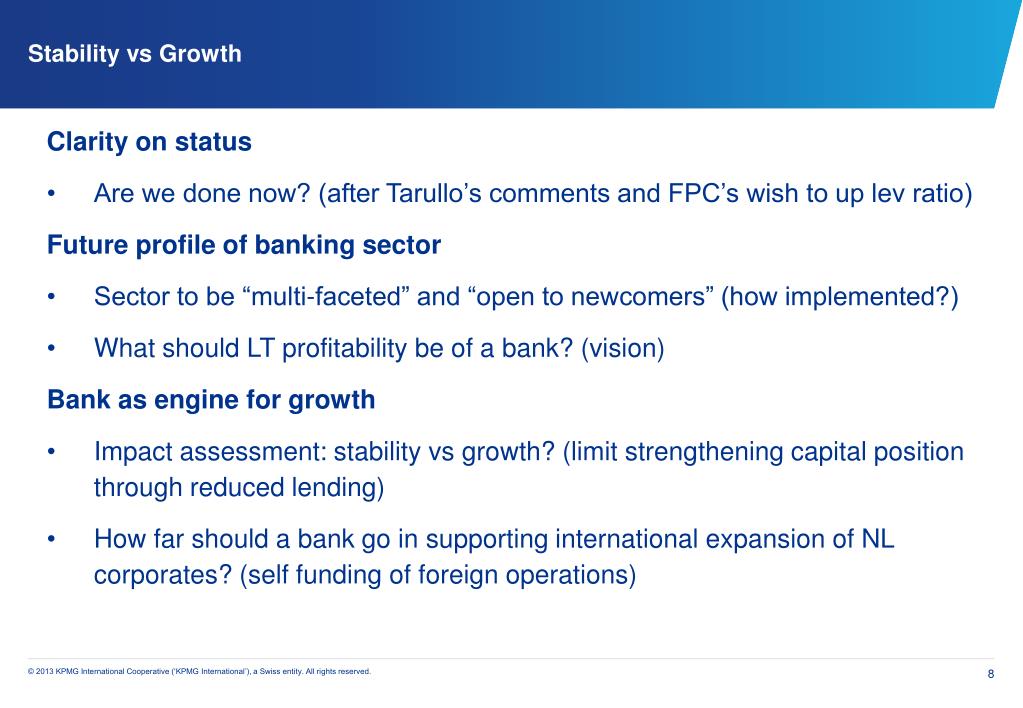 PPT - Naar een dienstbaar en stabiel bankwezen PowerPoint Presentation ...