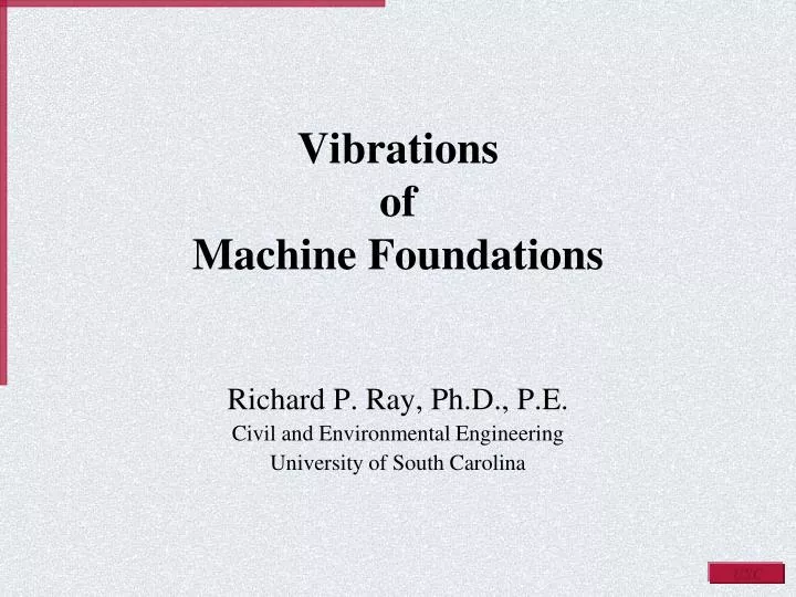 PPT - Vibrations of Machine Foundations PowerPoint Presentation, free download - ID:4226522