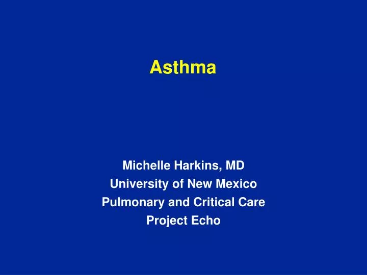 PPT - Asthma PowerPoint Presentation, free download - ID:4227312