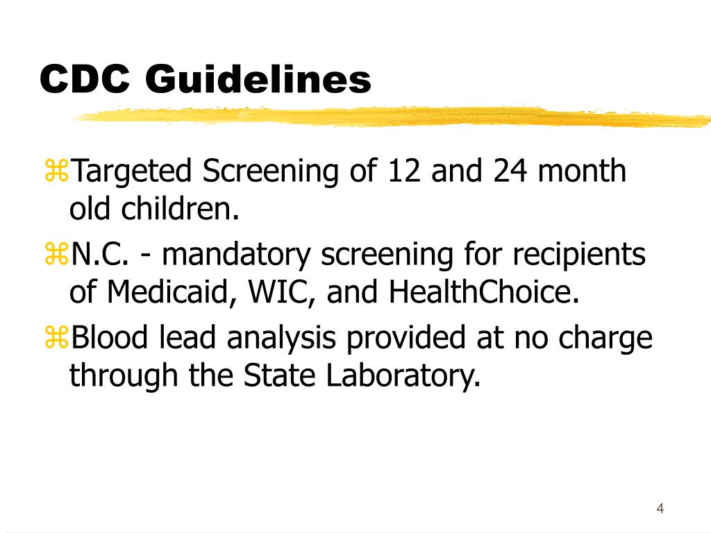 PPT - North Carolina Childhood Lead Poisoning Prevention Program ...