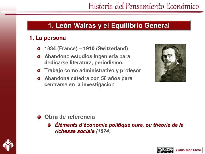 PPT - Léon Walras Wilfredo Pareto y la Economía del Bienestar. PowerPoint Presentation - ID:4233182