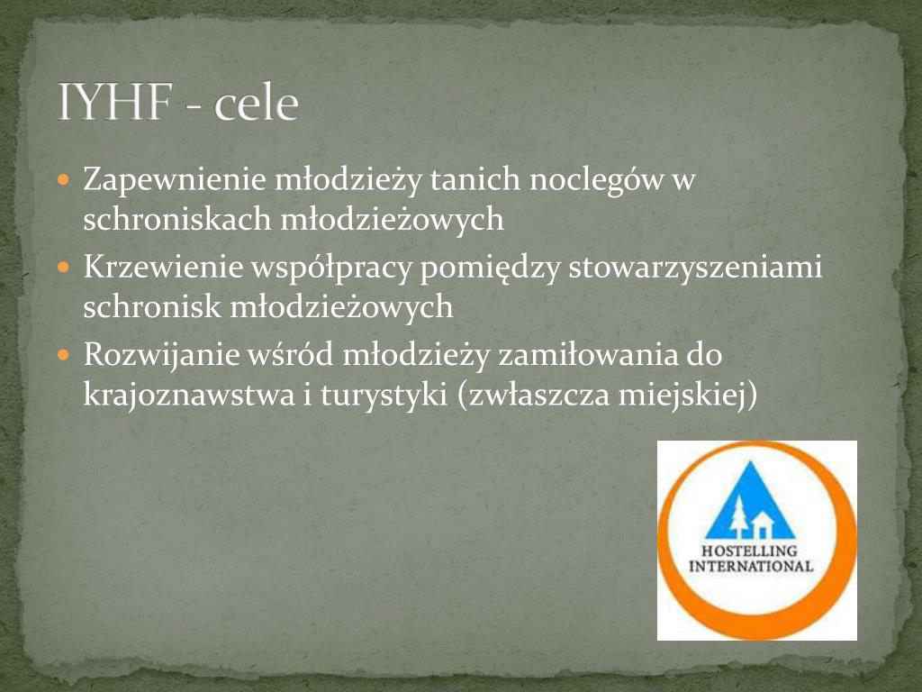 PPT - Międzynarodowa Federacja Schronisk Młodzieżowych PowerPoint ...