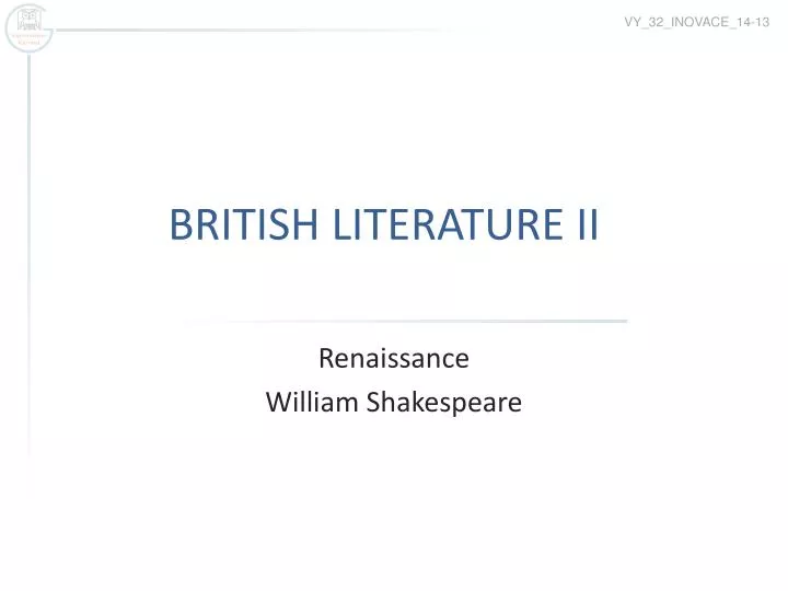 PPT - BRITISH LITERATURE II PowerPoint Presentation, free download - ID ...