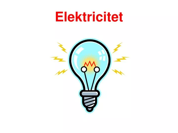 PPT - Elektricitet PowerPoint Presentation, free download - ID:4236409