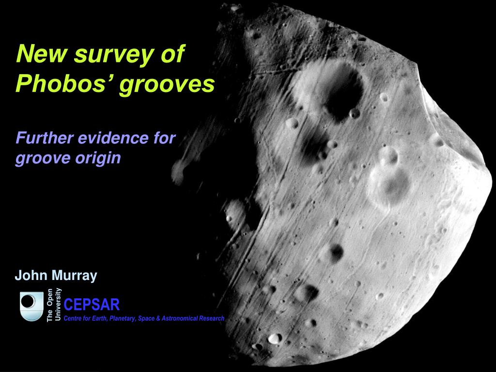 PPT - New survey of Phobos’ grooves Further evidence for groove origin ...