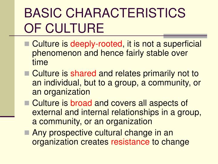 Culture Trait Examples