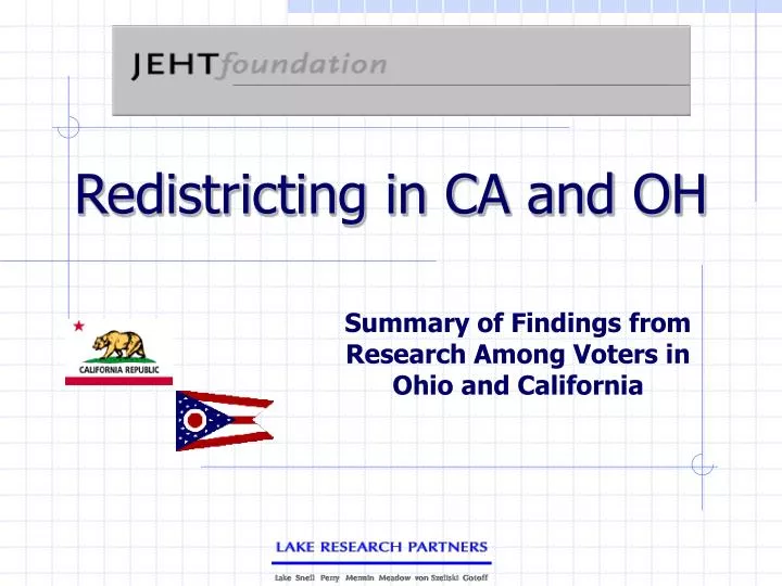 PPT - Redistricting in CA and OH PowerPoint Presentation, free download - ID:4237394