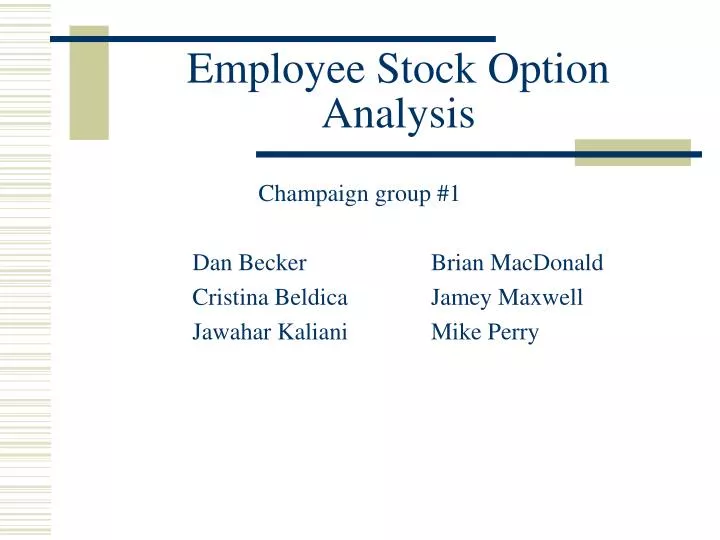 PPT - Employee Stock Option Analysis PowerPoint Presentation, free ...