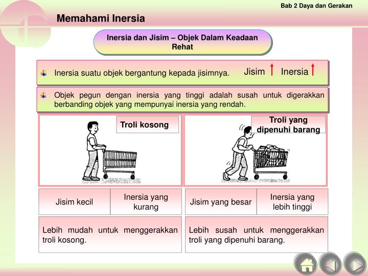 PPT - 2.3 Inertia Hukum gerakan Newton pertama PowerPoint Presentation ...