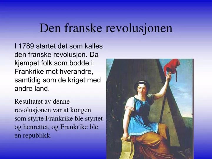 PPT - Den franske revolusjonen PowerPoint Presentation, free download ...