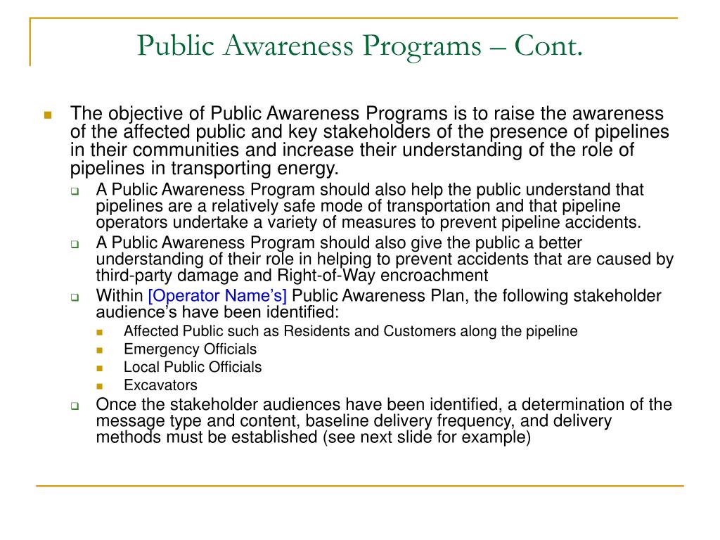 PPT - Public Awareness and Liaison with Emergency / Public Officials ...