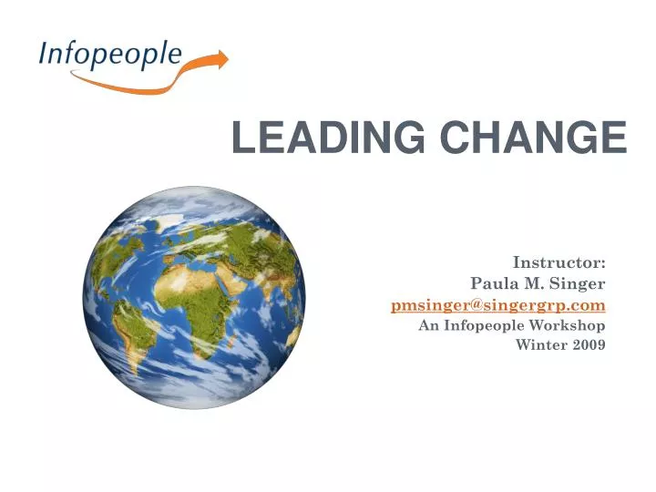 PPT - LEADING CHANGE PowerPoint Presentation, free download - ID:4245864