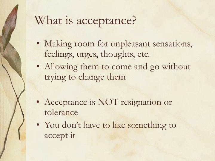 PPT - An Introduction to Acceptance and Commitment Therapy (ACT ...