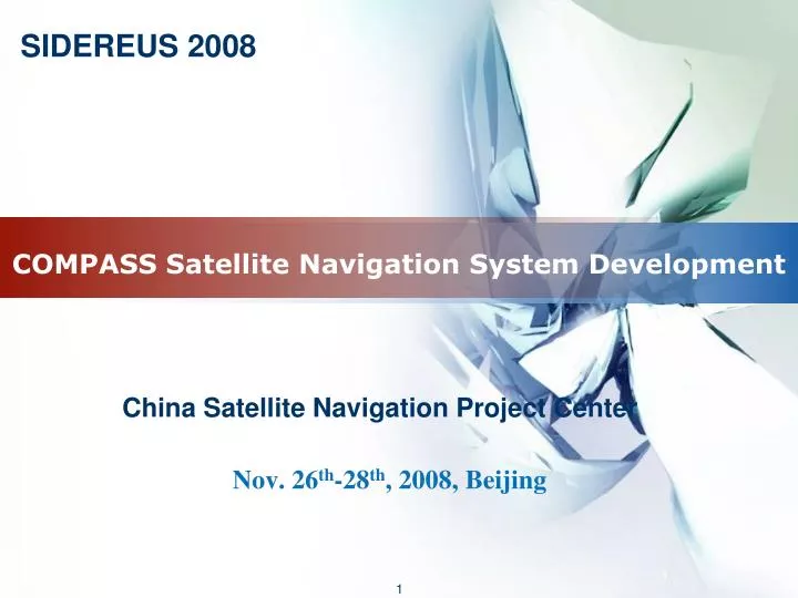 PPT - COMPASS Satellite Navigation System Development PowerPoint ...