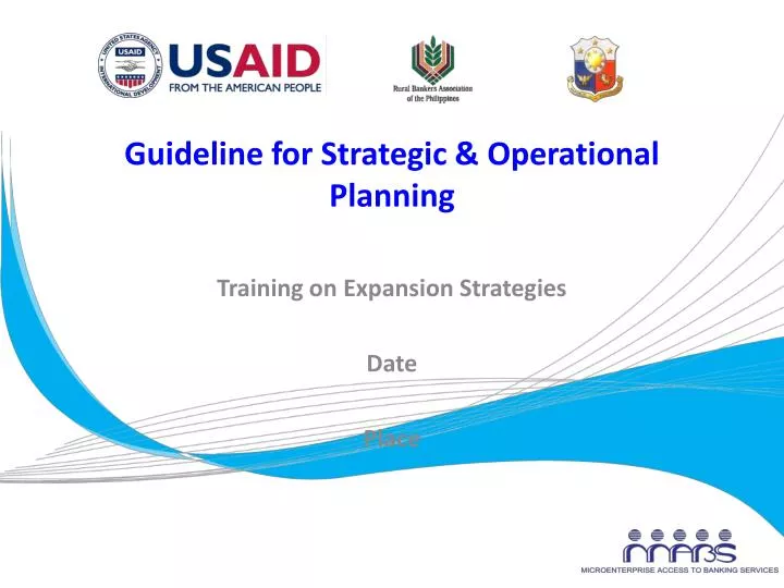 PPT - Guideline for Strategic & Operational Planning PowerPoint ...