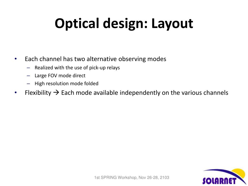 PPT - A Broad Band Imager for the European Solar Telescope PowerPoint ...