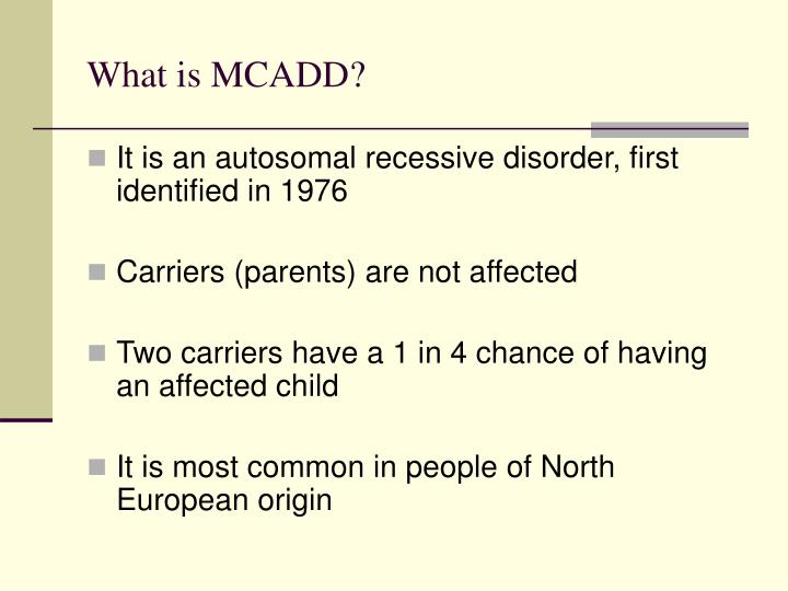 PPT - Newborn screening for MCADD PowerPoint Presentation - ID:4250360