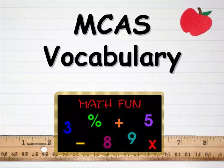 PPT - MCAS Vocabulary PowerPoint Presentation, free download - ID:4250612