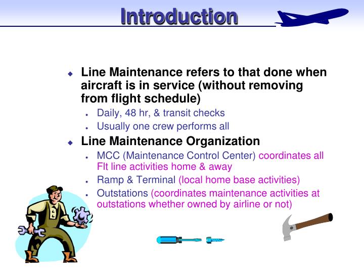 PPT - Line Maintenance (on Aircraft) PowerPoint Presentation - ID:4250853