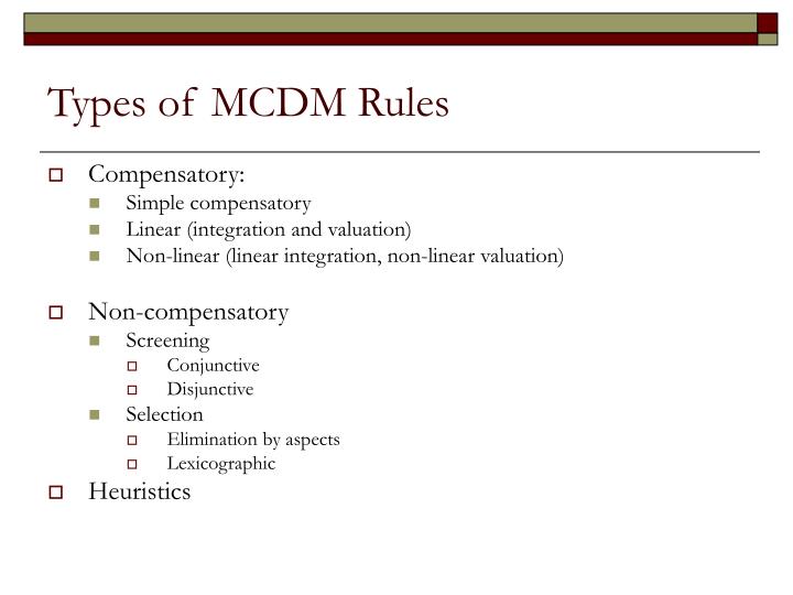 PPT - Multi-Criteria Decision Making PowerPoint Presentation - ID:4251341