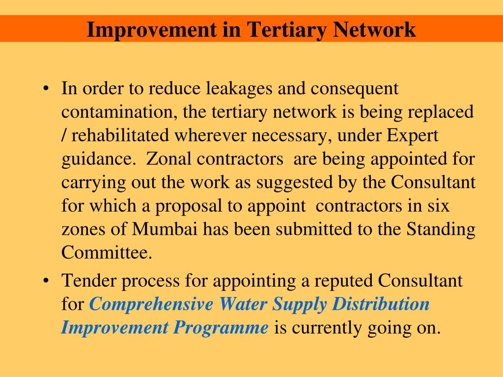 PPT - Municipal Corporation of Greater Mumbai Water Sector Initiatives ...
