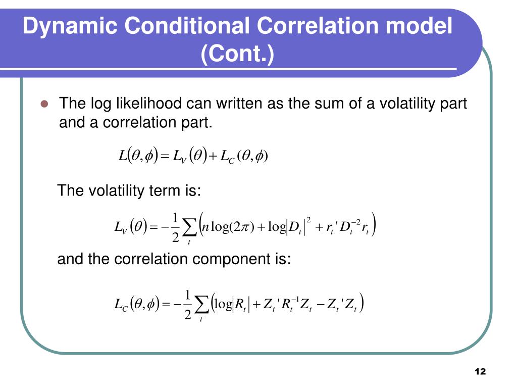 Ppt Forecasting Correlation And Covariance With A Range Based Dynamic Conditional Correlation