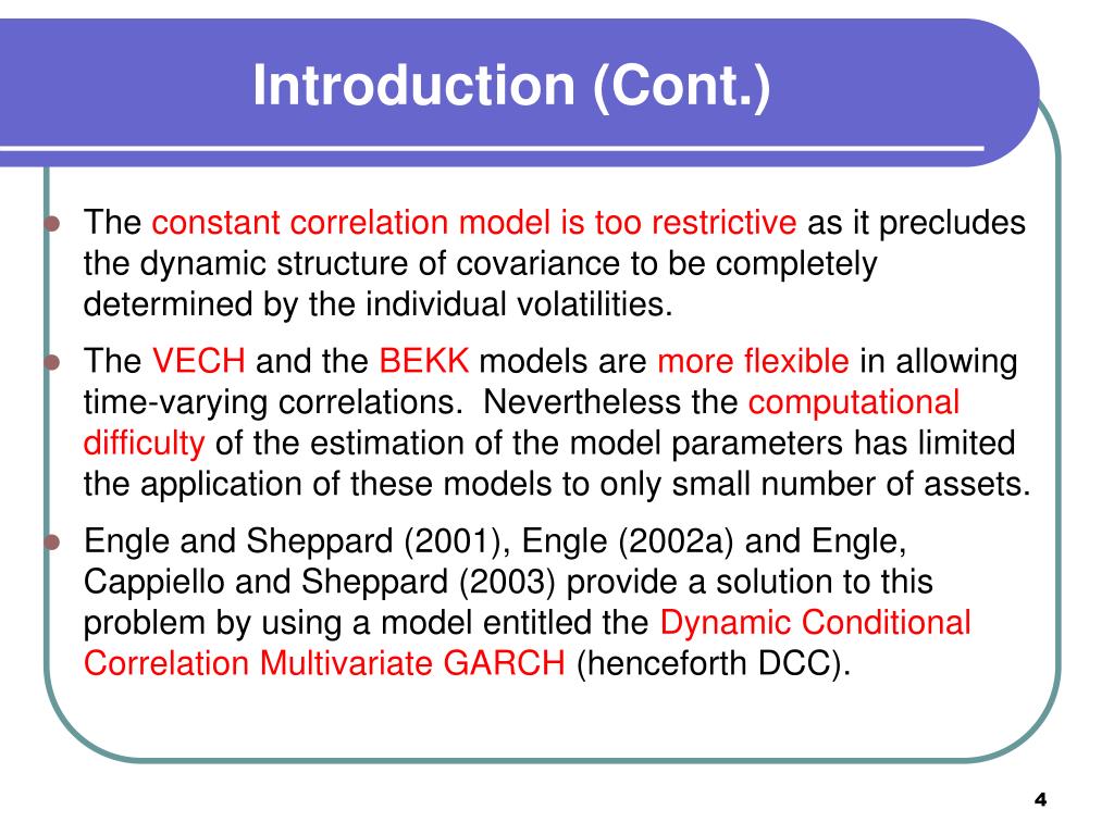 Ppt Forecasting Correlation And Covariance With A Range Based Dynamic Conditional Correlation 1237