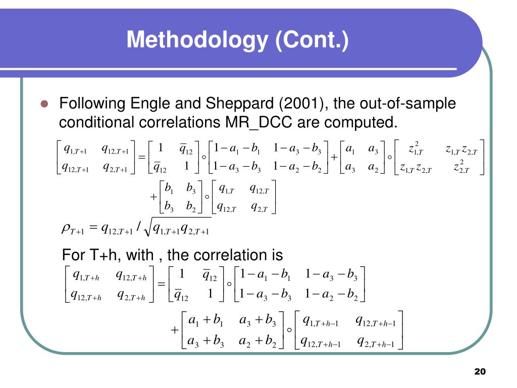 Ppt Forecasting Correlation And Covariance With A Range Based Dynamic Conditional Correlation