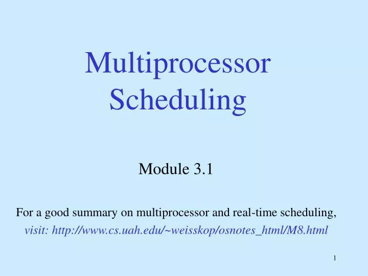 PPT - Multiprocessor Scheduling PowerPoint Presentation, free download ... PPT - Multiprocessor Scheduling PowerPoint Presentation, free download ...