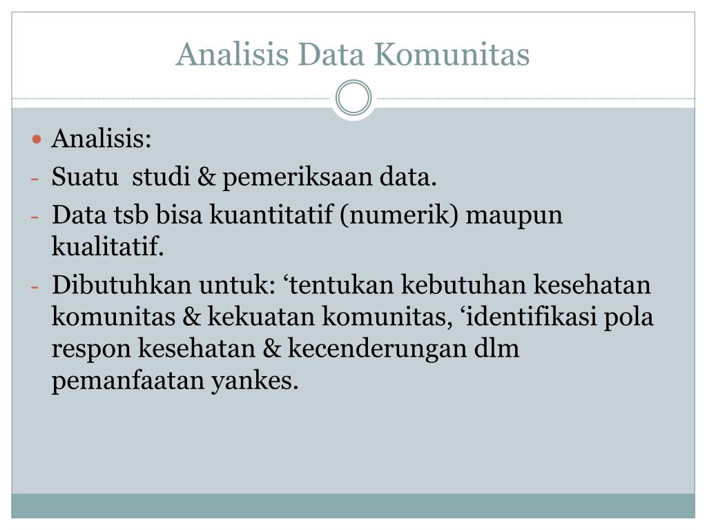 PPT - Analisis & Diagnosis Keperawatan Komunitas PowerPoint Presentation - ID:4255282