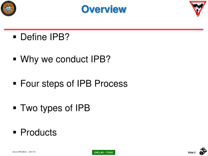PPT - Introduction to Intelligence Preparation of the Battlespace (IPB ...