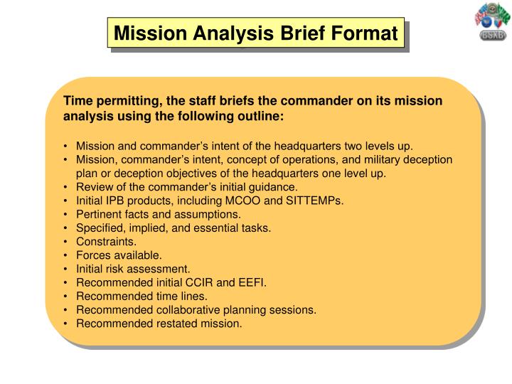 PPT - Welcome to Military Decision Making Process (MDMP) PowerPoint ...