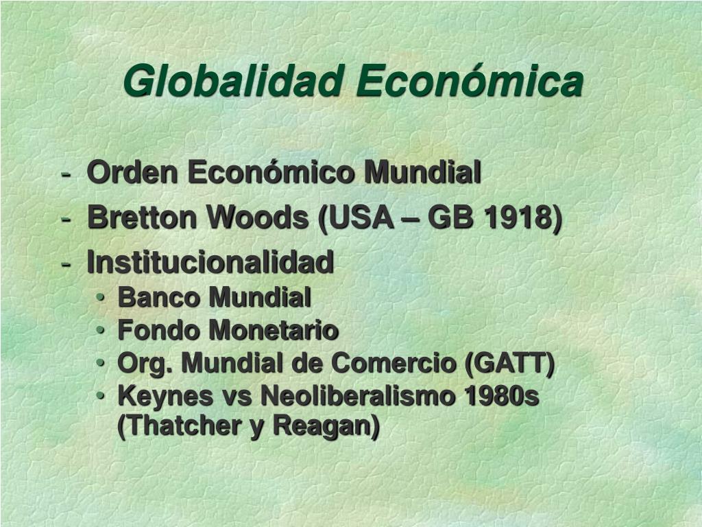 PPT - Globalización económica y su Impacto en Chile PowerPoint ...