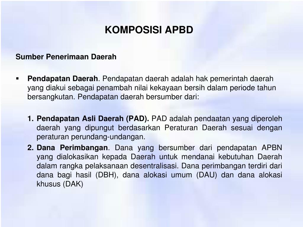 PPT - BAB 3 KEUANGAN PUBLIK DAN KEBIJAKAN FISKAL (APBN DAN APBD ...