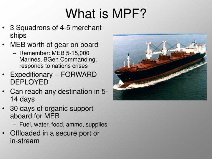 PPT - Maritime Prepositioned Forces MPF PowerPoint Presentation - ID ...