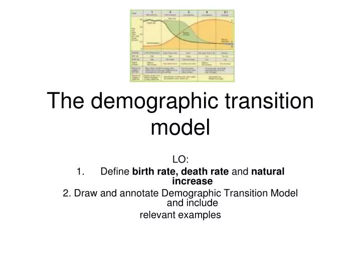 PPT - The demographic transition model PowerPoint Presentation, free ...
