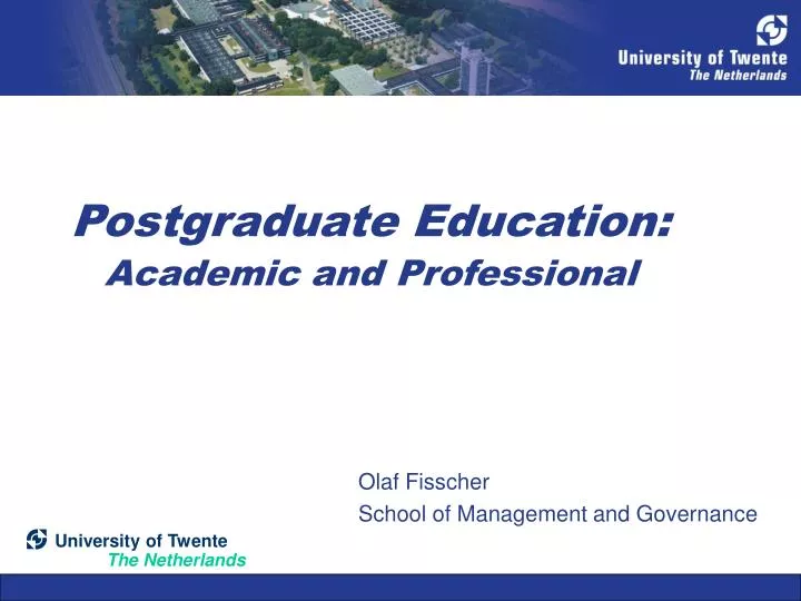 PPT - Postgraduate Education: Academic and Professional PowerPoint ...