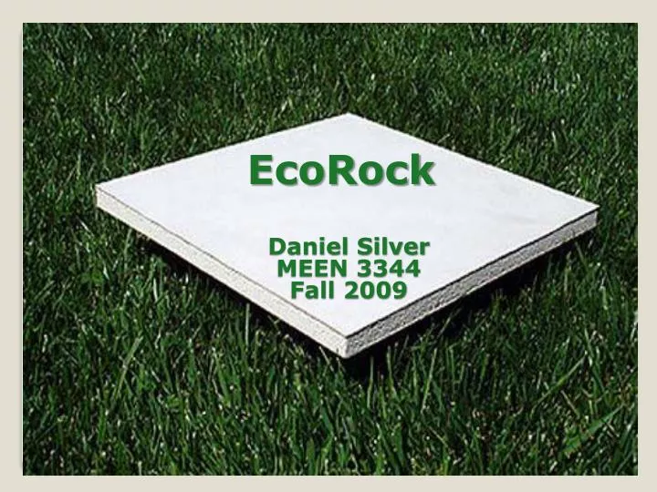 PPT - EcoRock PowerPoint Presentation, free download - ID:4262069